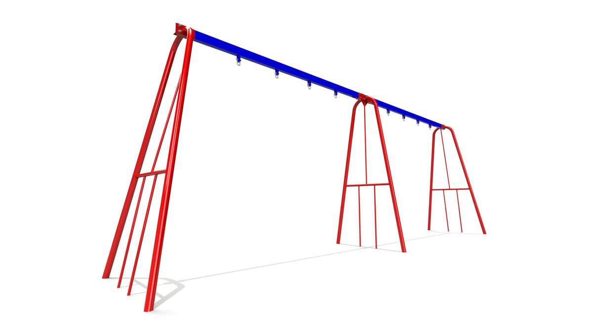 Steel 2 Bay Swing Frame Only (2.4m) – Venture Play UK
